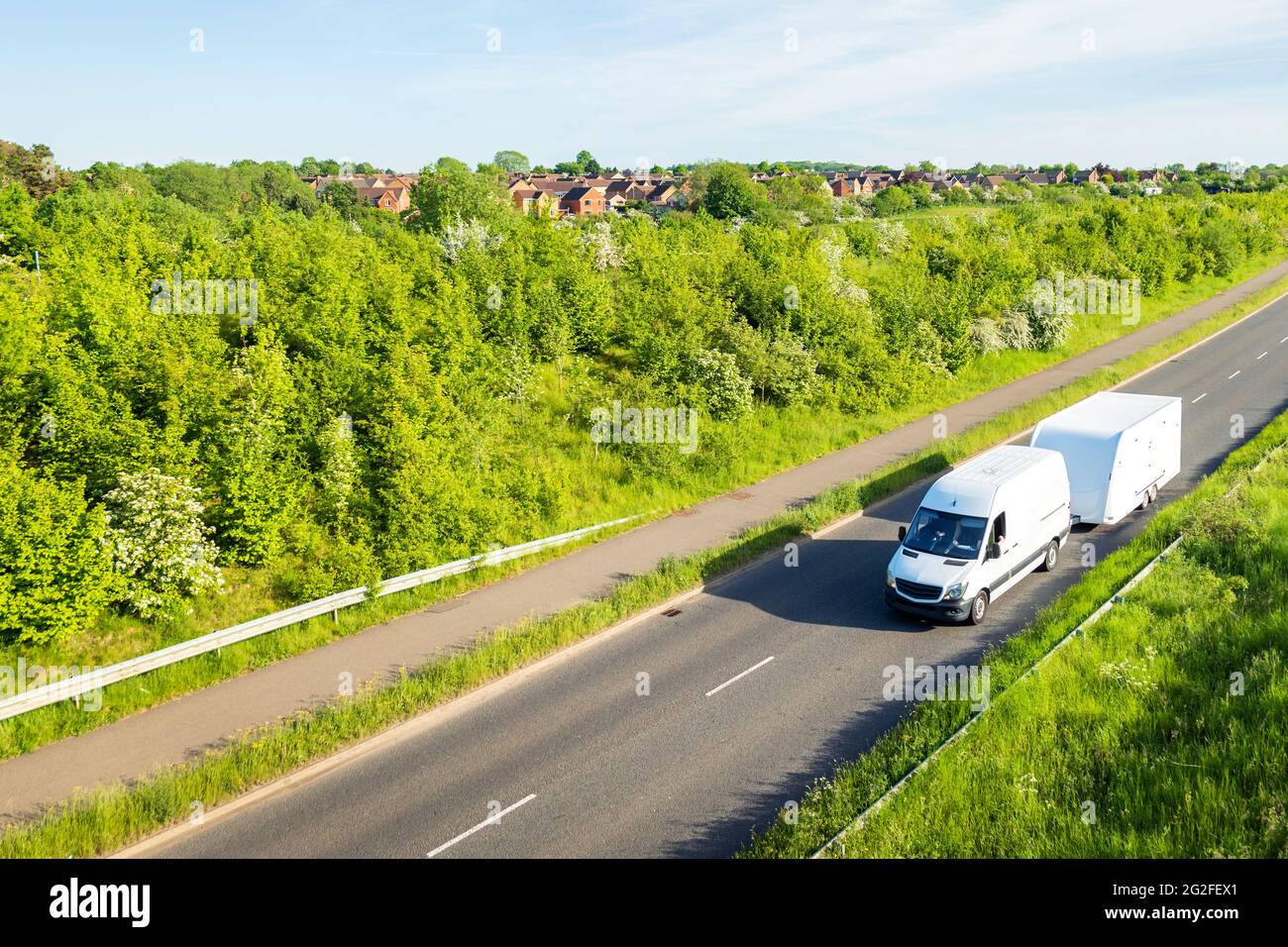 Motorway roads transport busy caravan hi-res stock photography and ...