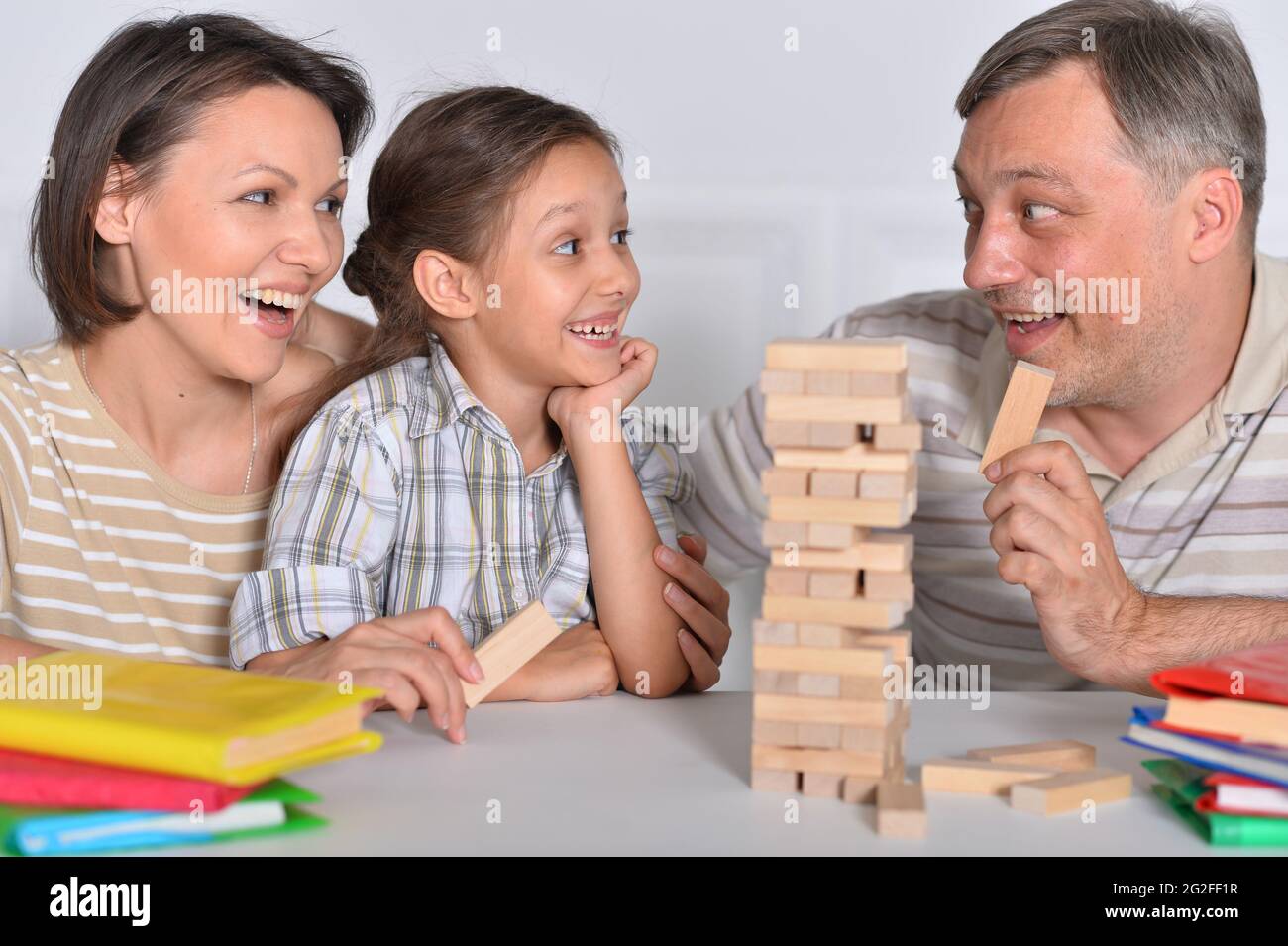 Children playing wooden blocks hi-res stock photography and images - Alamy