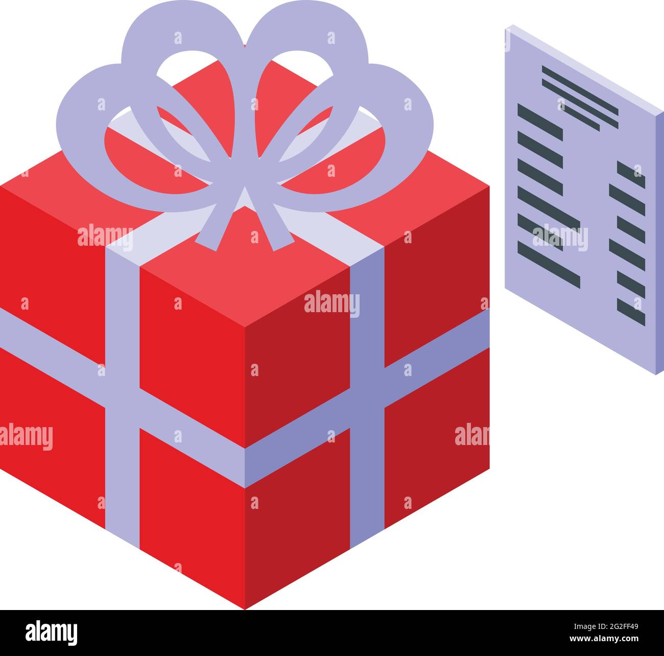 Gift box consumer rights icon. Isometric of Gift box consumer rights ...