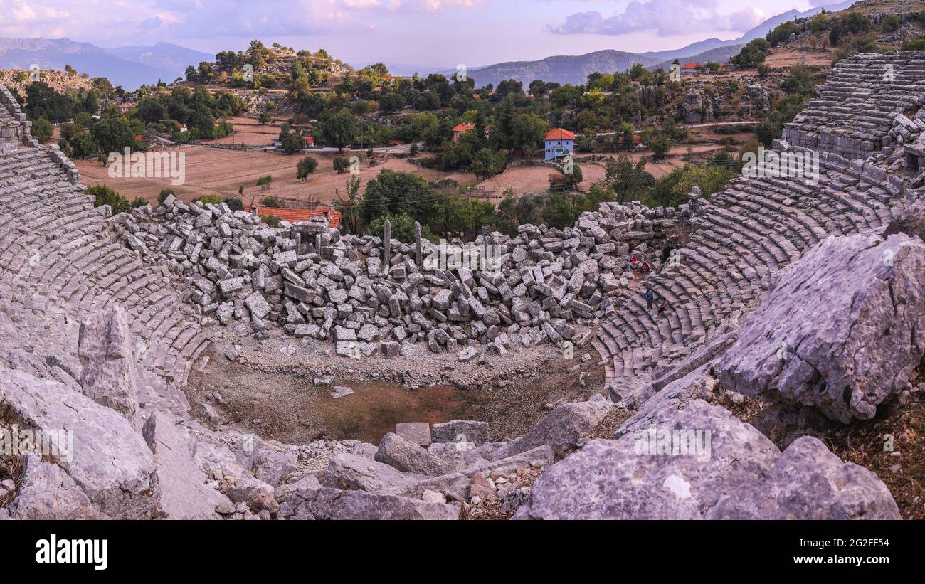 The ancient city of Selge (Selge Antik Kenti), magnificent view and ...