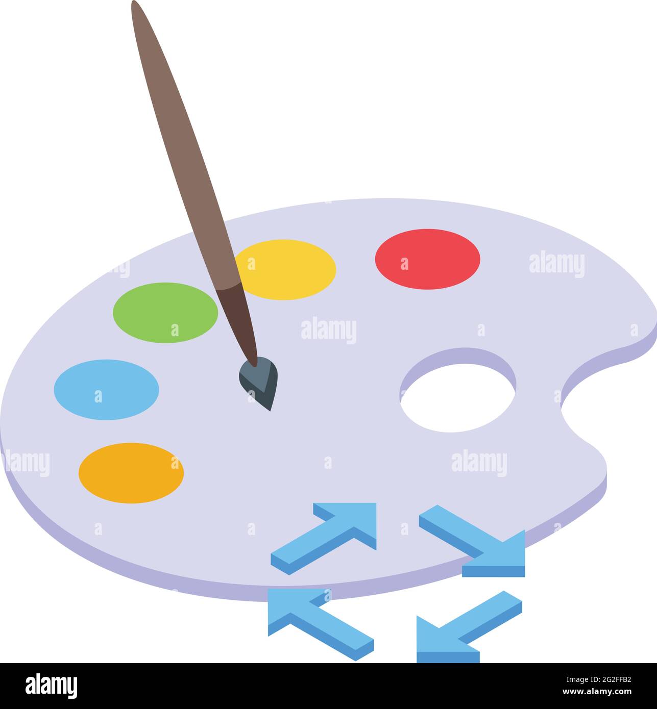 Education workflow painter icon. Isometric of Education workflow ...