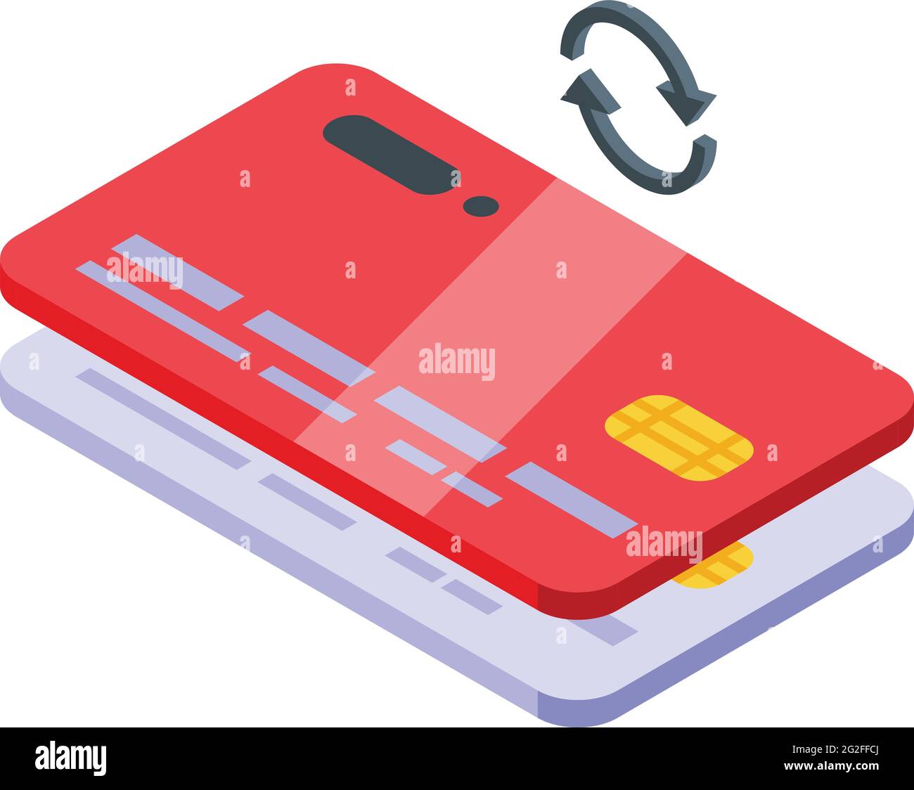 Credit card consumer rights icon. Isometric of Credit card consumer ...