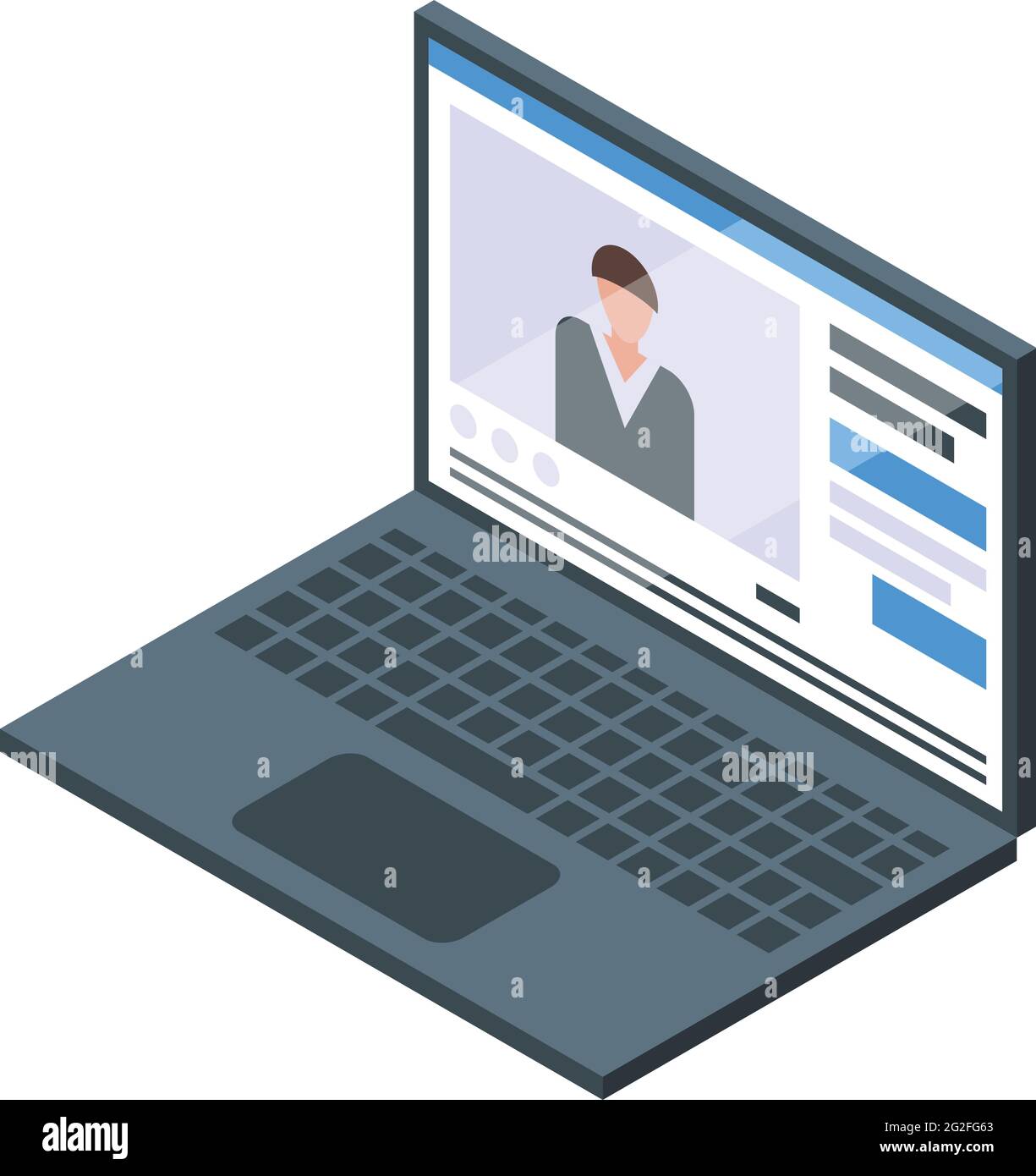 Education workflow laptop icon. Isometric of Education workflow laptop ...