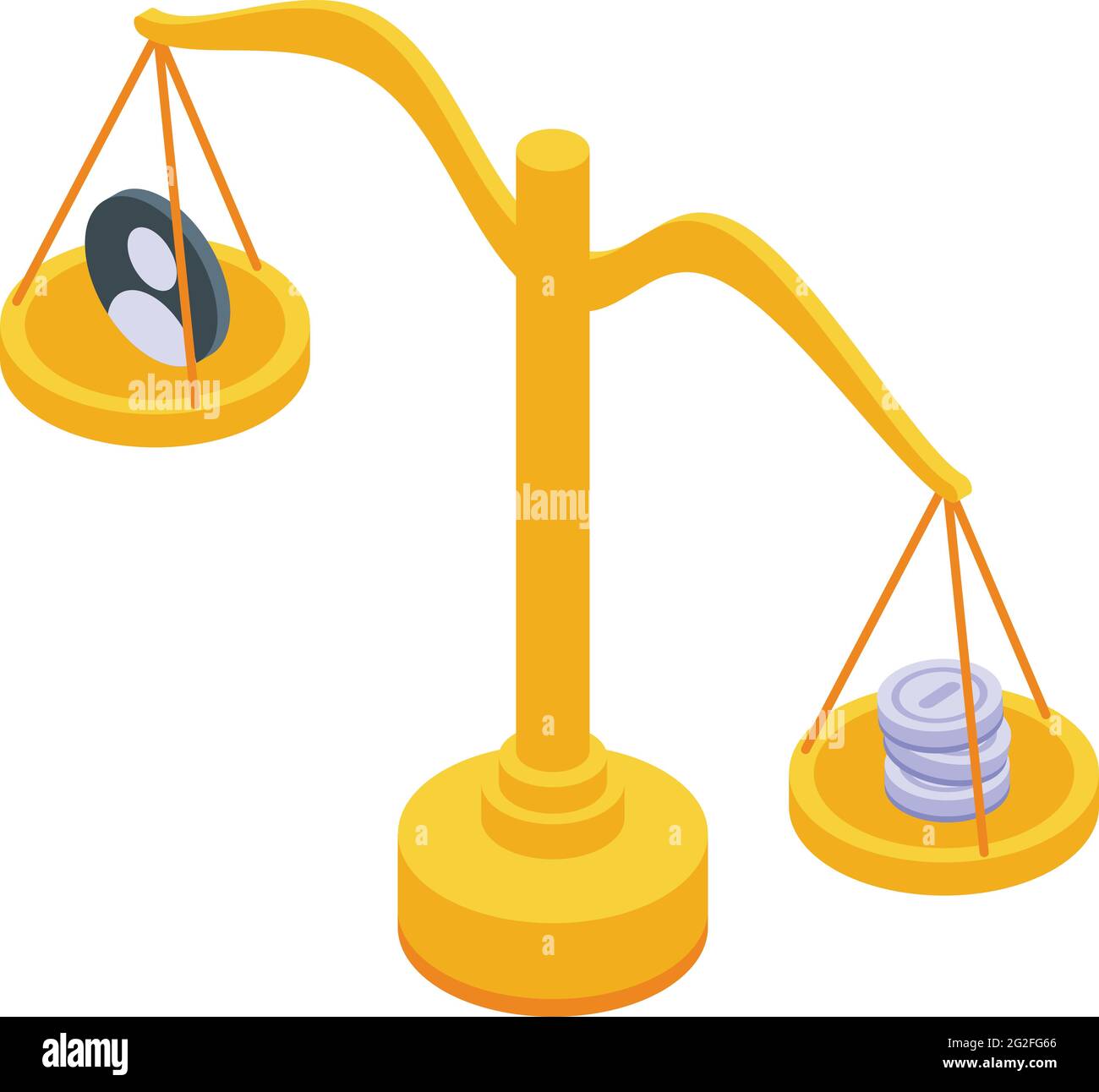 Consumer rights balance icon. Isometric of Consumer rights balance ...