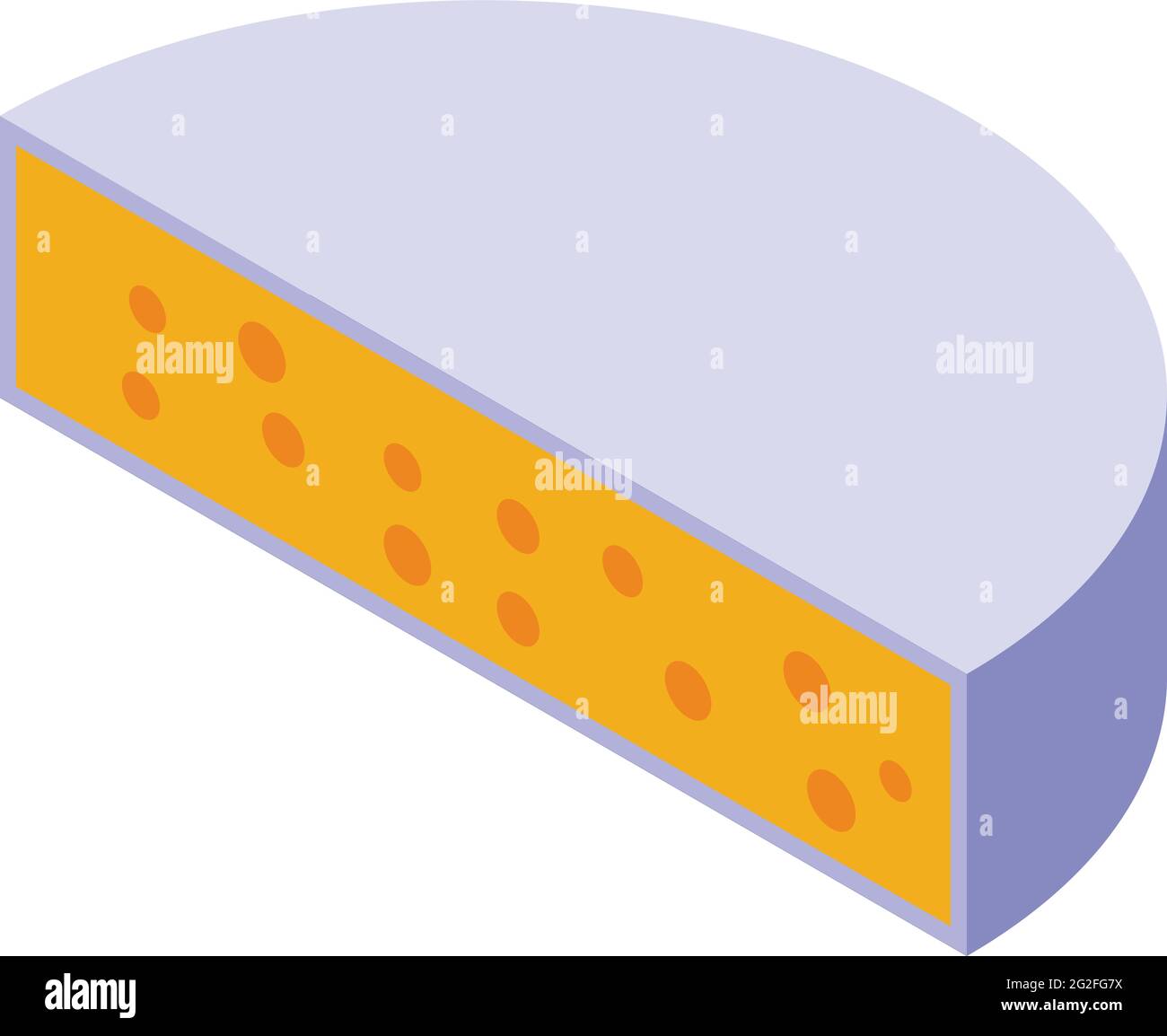 Cheese wheel icon. Isometric of Cheese wheel vector icon for web design ...