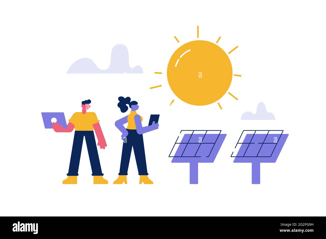 Solar panels clean energy Stock Vector Images - Alamy