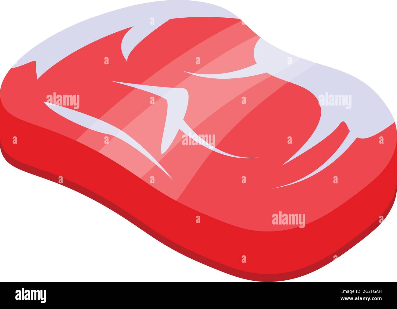 Meat protein icon. Isometric of Meat protein vector icon for web design ...
