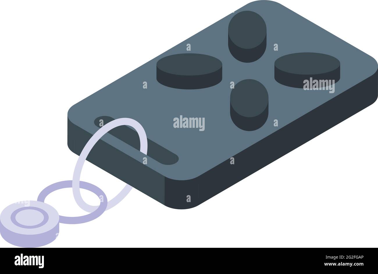 Automatic gate remote control icon. Isometric of Automatic gate remote ...