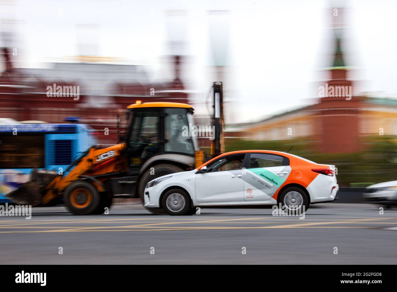 Different types of vehicles on Moscow streets Stock Photo - Alamy