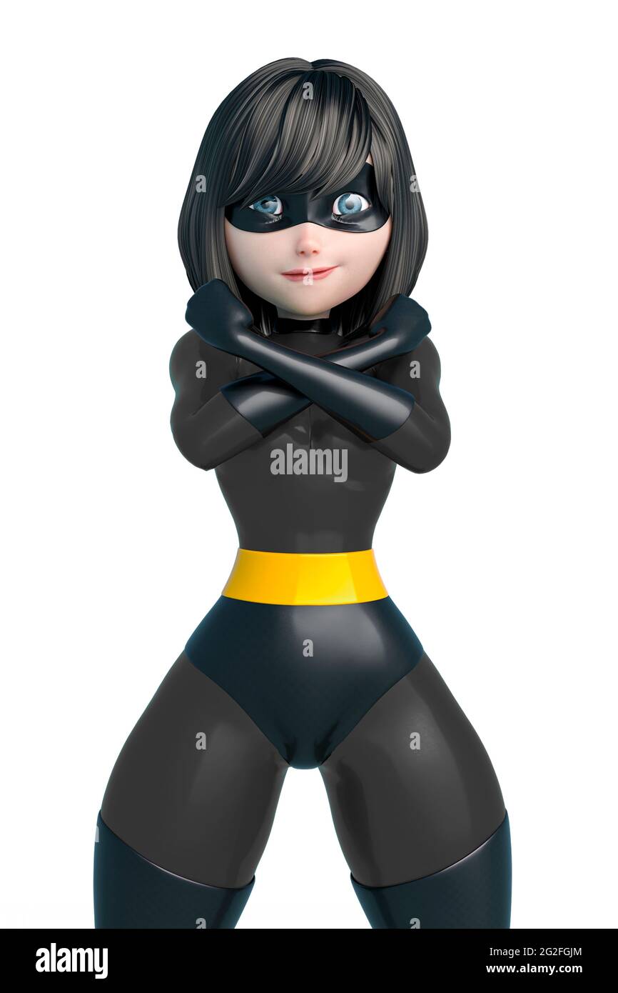 Superhero pose girl strong hi-res stock photography and images - Alamy