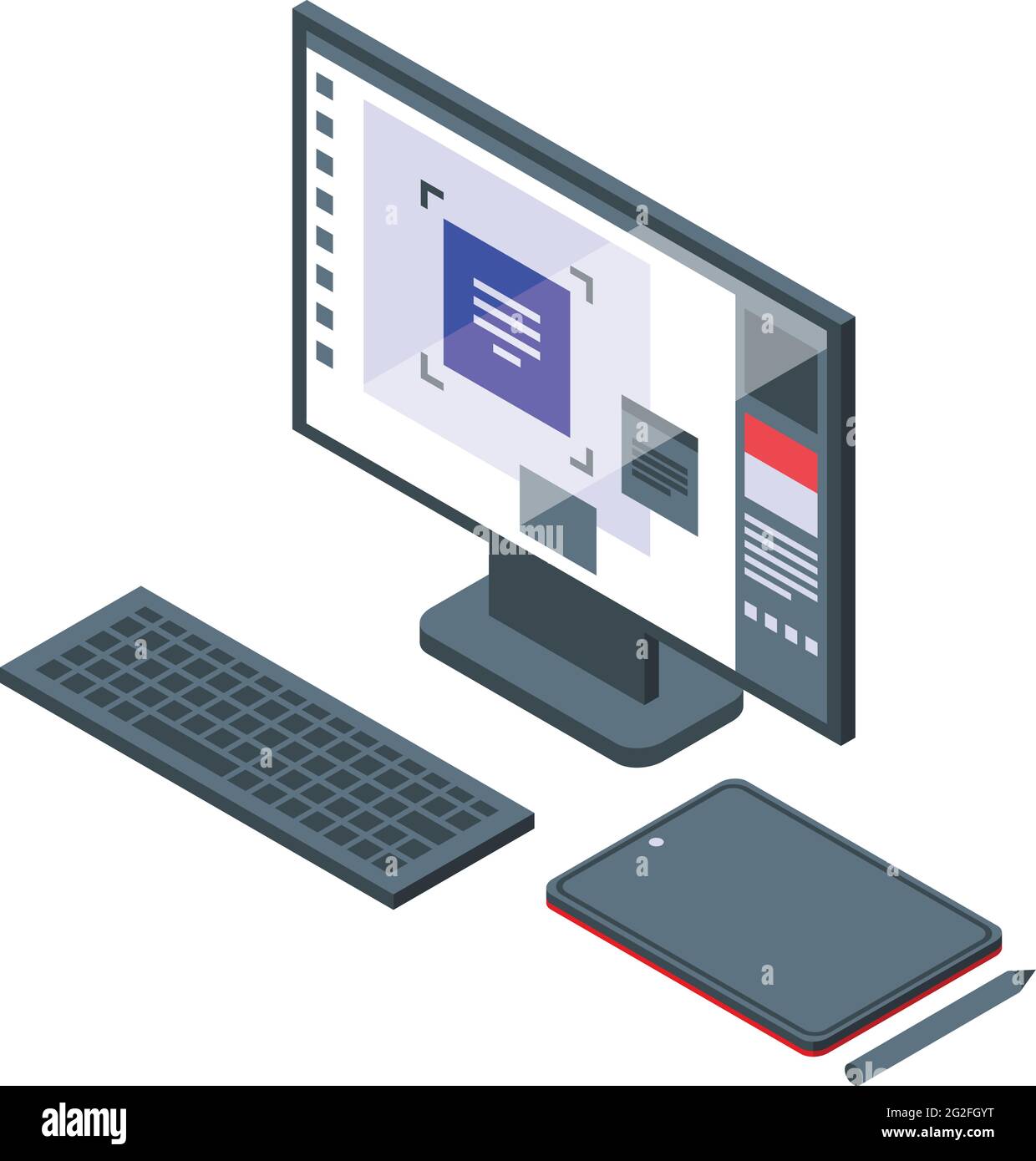 Digital printing icon. Isometric of Digital printing vector icon for ...