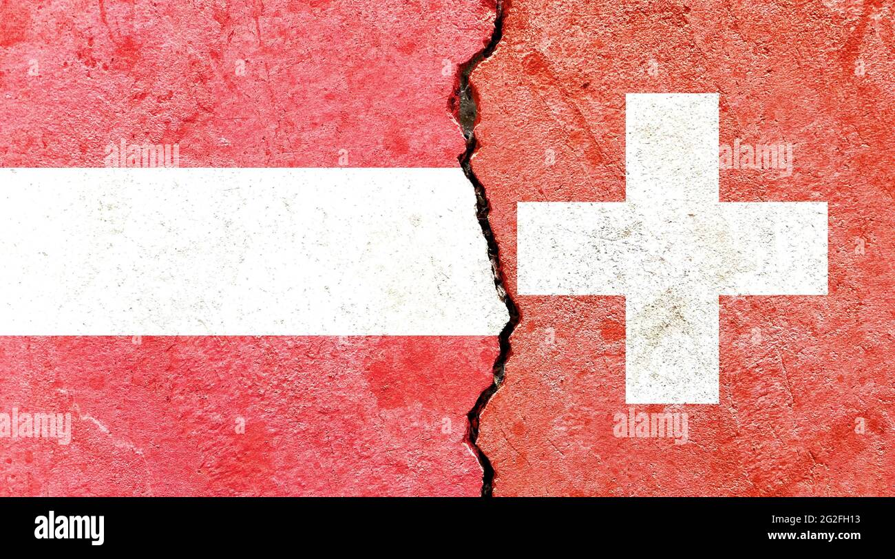 Switzerland austria flag hi-res stock photography and images - Alamy