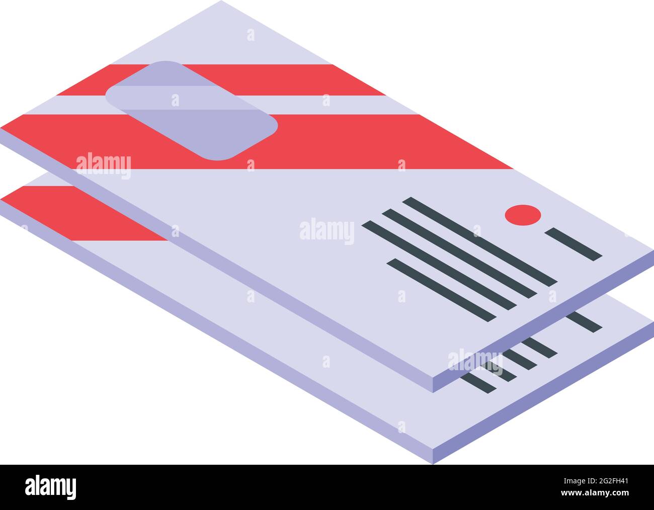 Envelope digital printing icon. Isometric of Envelope digital printing ...