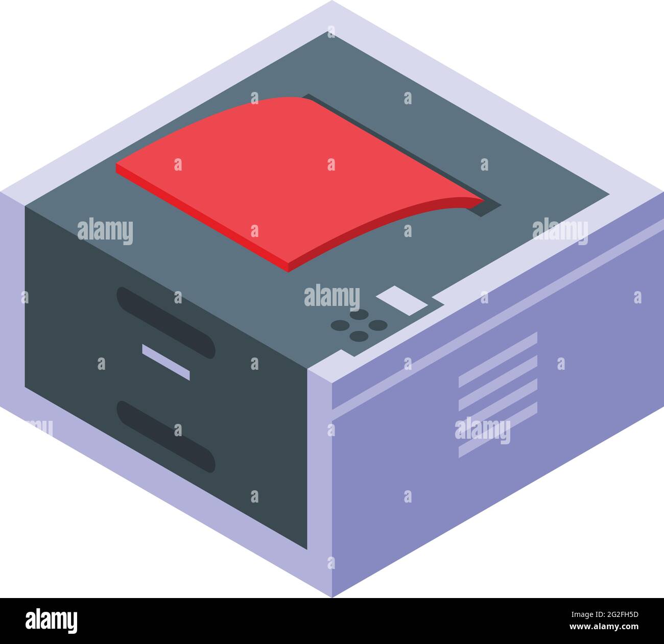 Device digital printing icon. Isometric of Device digital printing ...