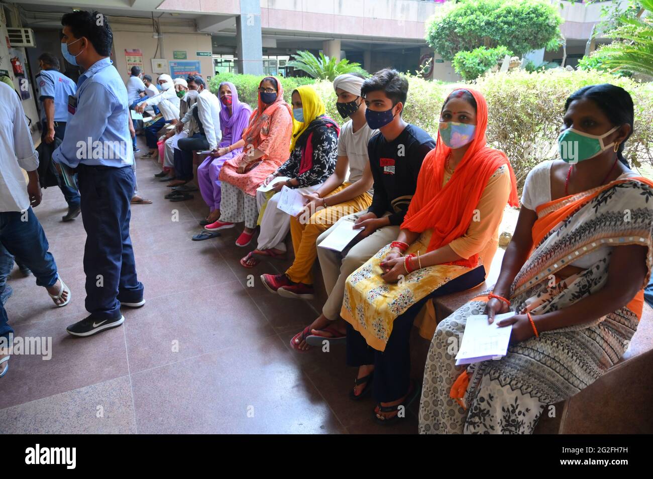 After opening OPD in Sector 10 government hospital patient waiting for ...