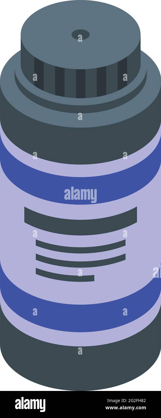 Bottle digital printing icon. Isometric of Bottle digital printing ...