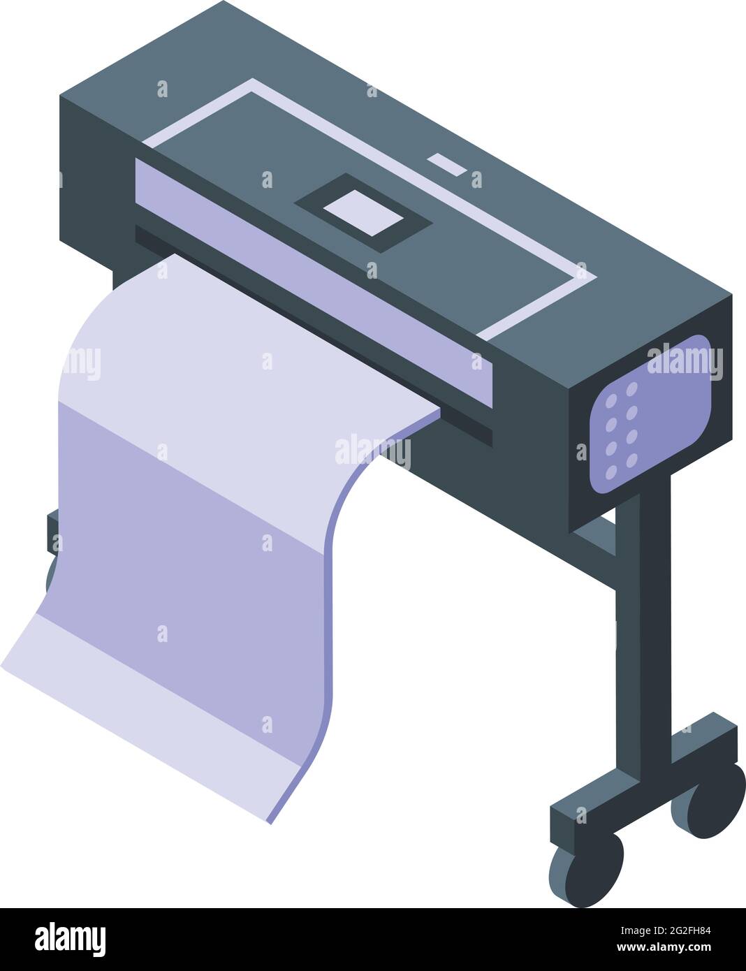 Machine digital printing icon. Isometric of Machine digital printing ...