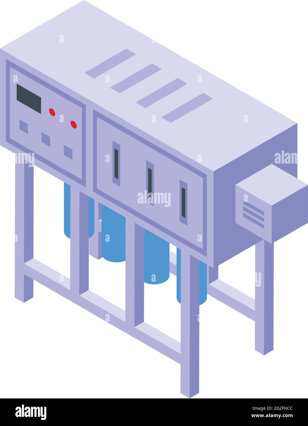 Water purification industry icon. Isometric of Water purification ...