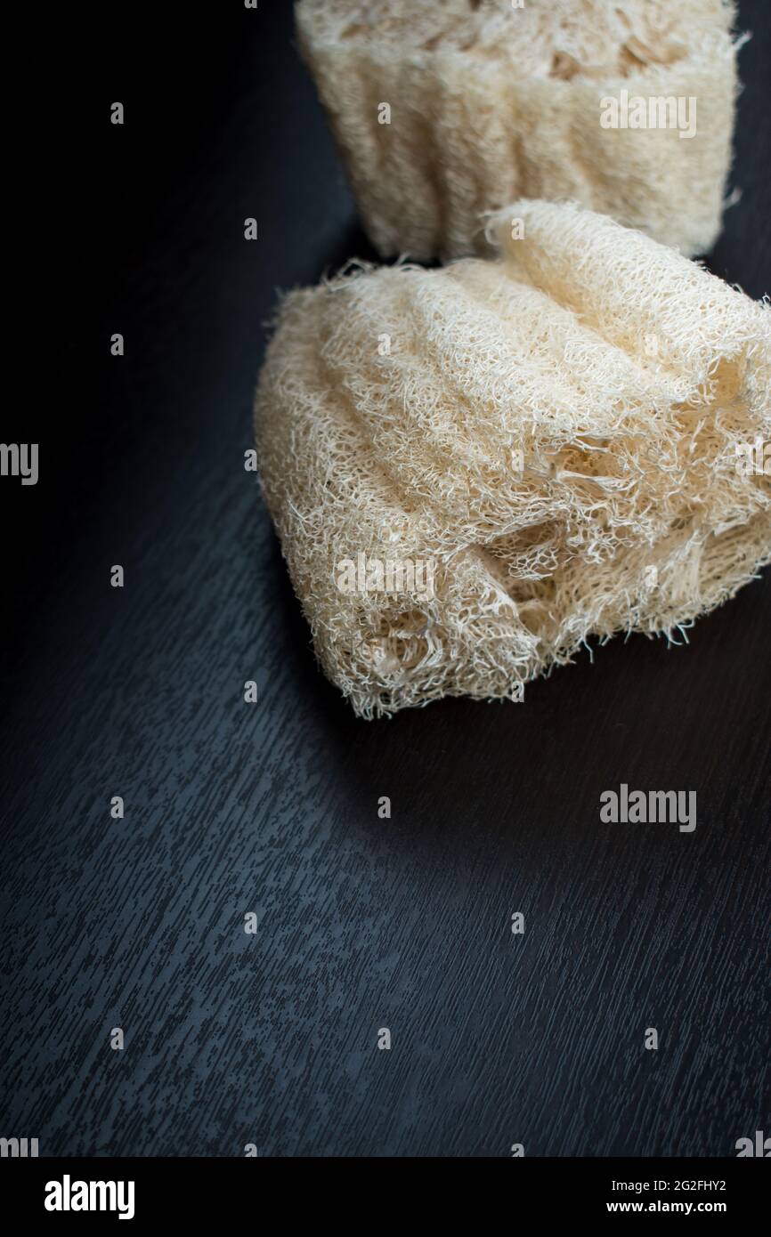 Vertical shot of a sponge for skin care Stock Photo - Alamy