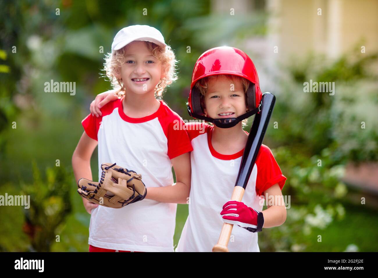 Kids Playing Baseball For Fun