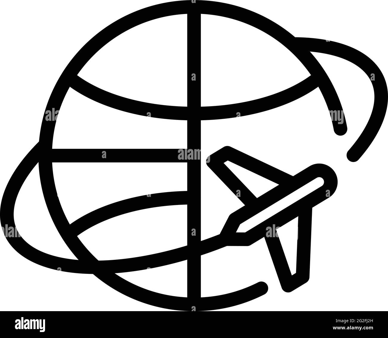 International jet lag icon. Outline International jet lag vector icon ...