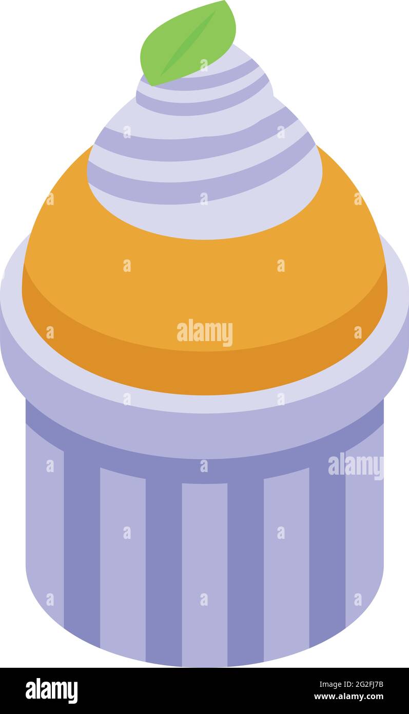 Bake muffin icon. Isometric of Bake muffin vector icon for web design ...