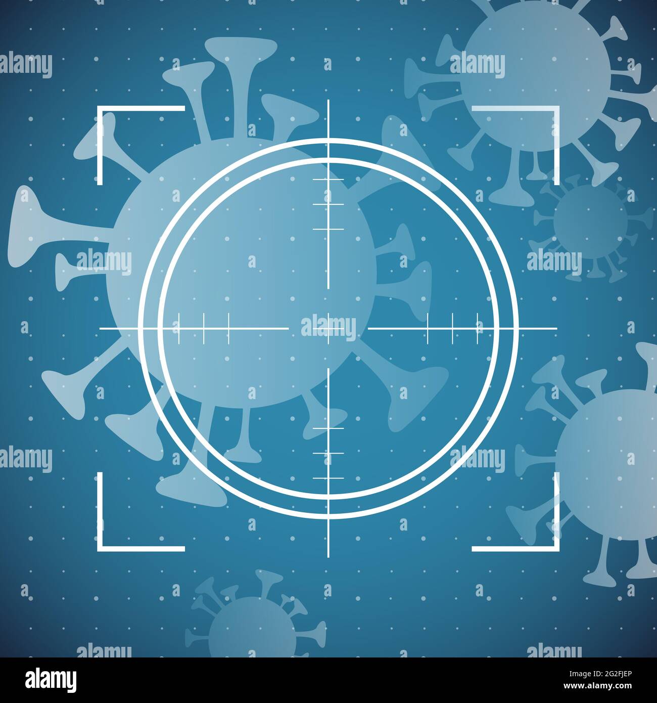 Coronavirus covid 19 target design illustration Stock Photo - Alamy