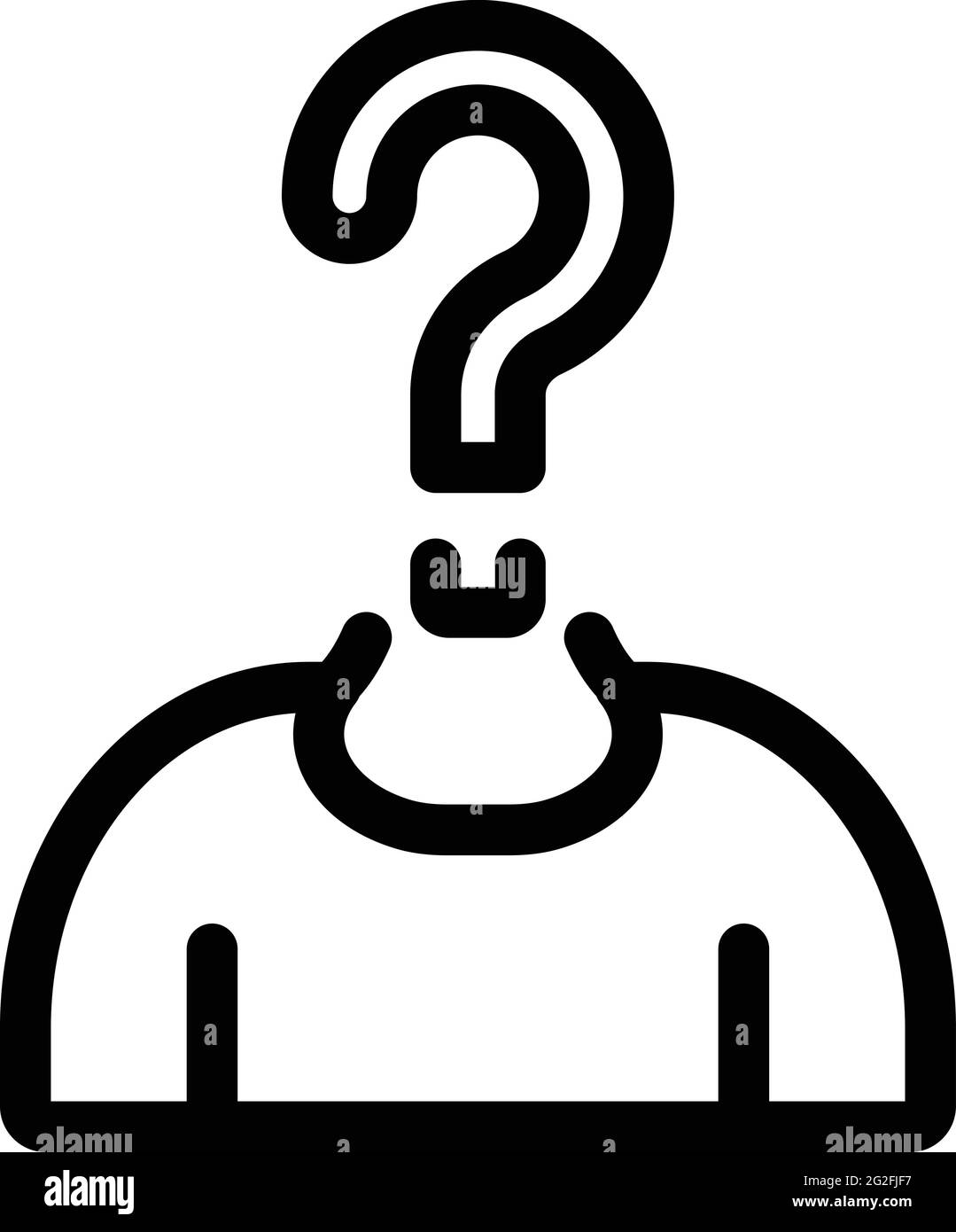 Anonymous mark icon. Outline Anonymous mark vector icon for web design ...