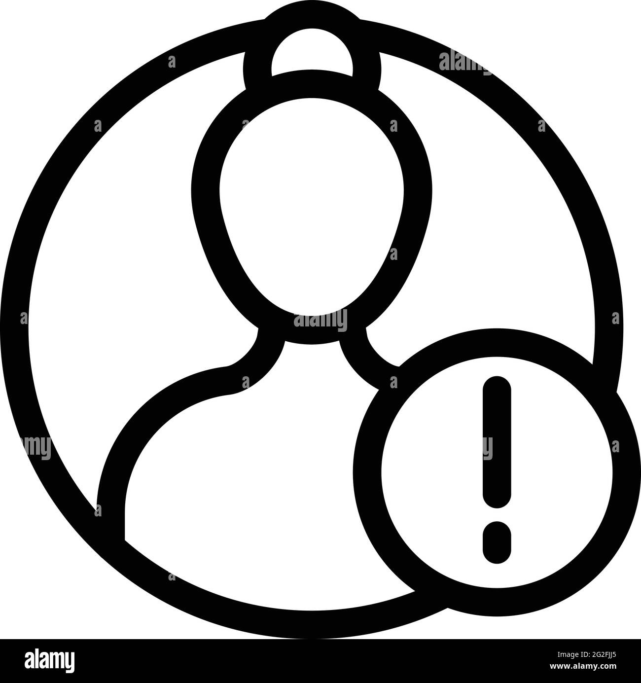 Anonymous Exclamation Icon Outline Anonymous Exclamation Vector Icon For Web Design Isolated On