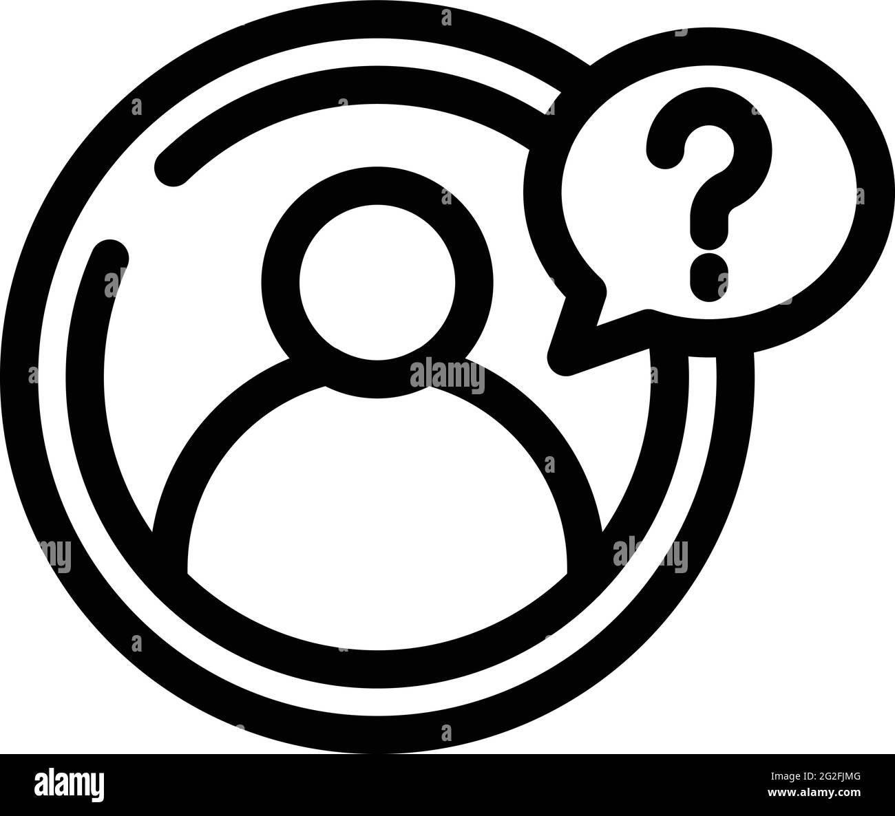 Anonymous person icon. Outline Anonymous person vector icon for web ...