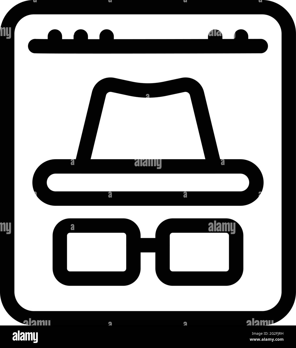 Anonymous Human Icon Outline Anonymous Human Vector Icon For Web Design Isolated On White