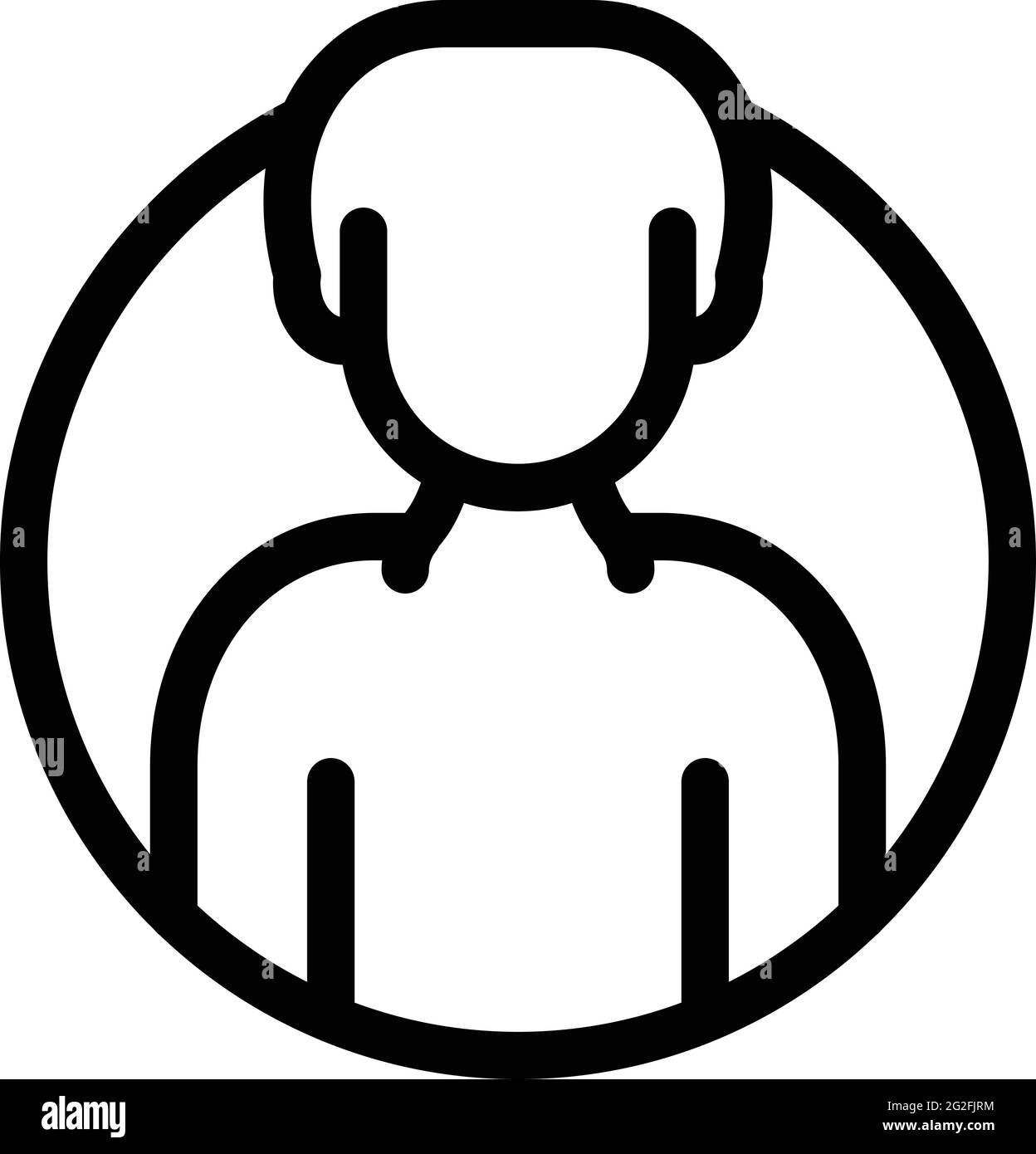 Anonymous User Icon Outline Anonymous User Vector Icon For Web Design Isolated On White