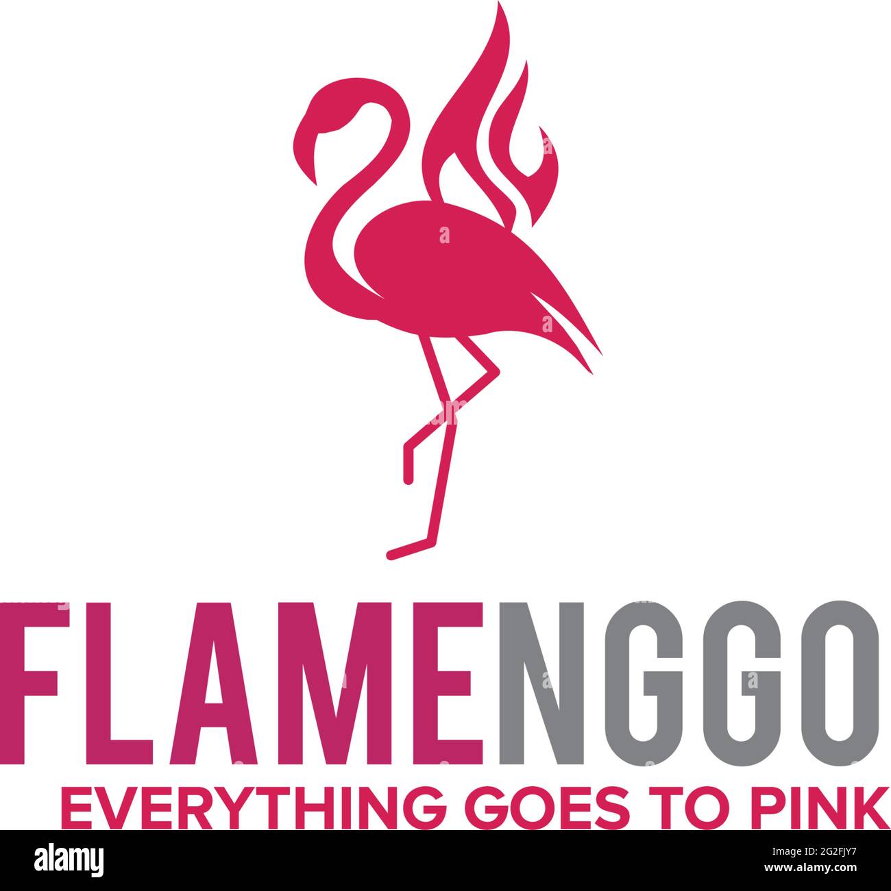Flamingo logo hi-res stock photography and images - Alamy