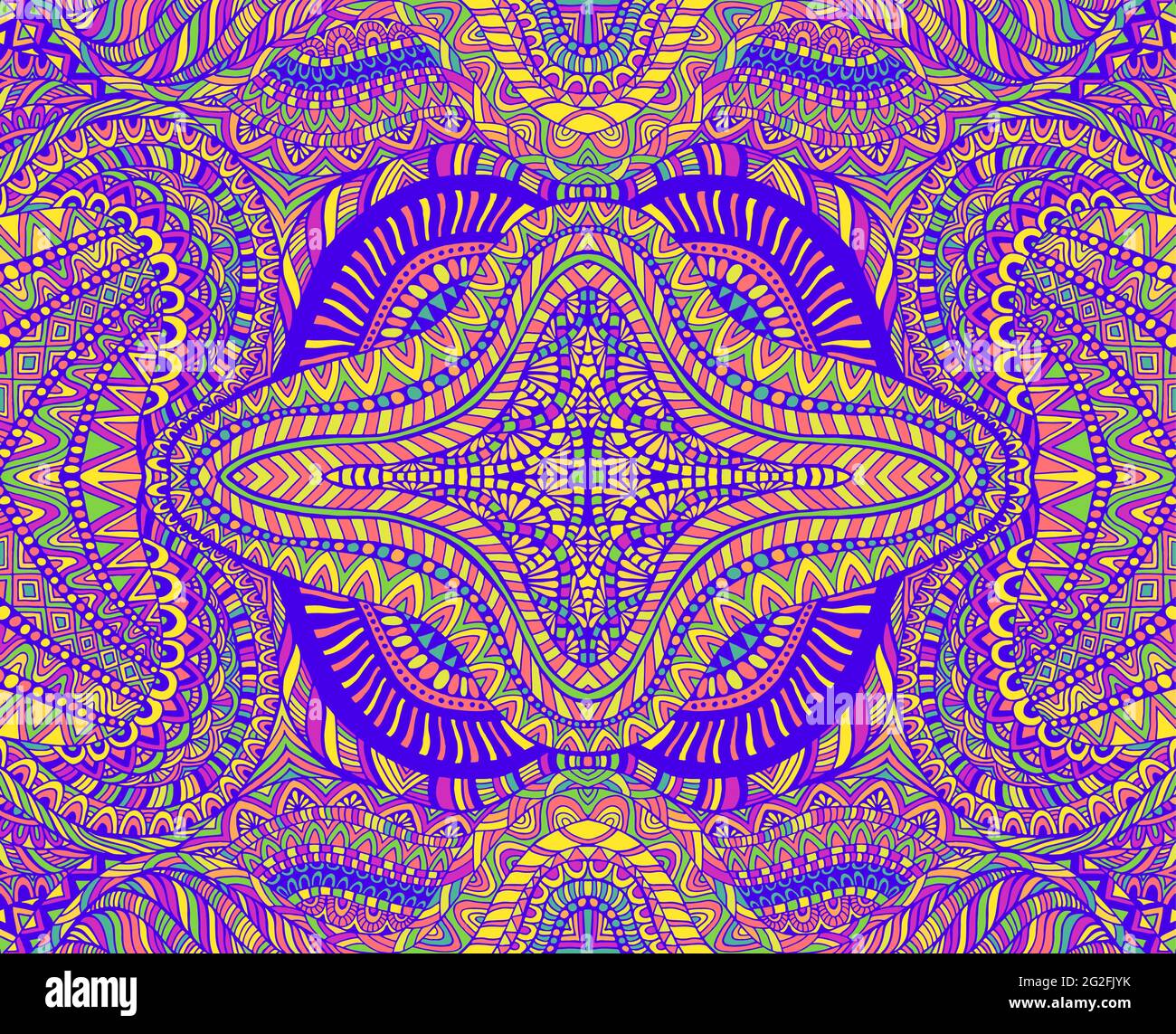 Neon mandala Stock Vector Images - Alamy