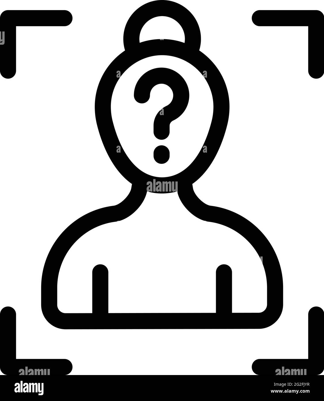 Anonymous Who Icon Outline Anonymous Who Vector Icon For Web Design Isolated On White