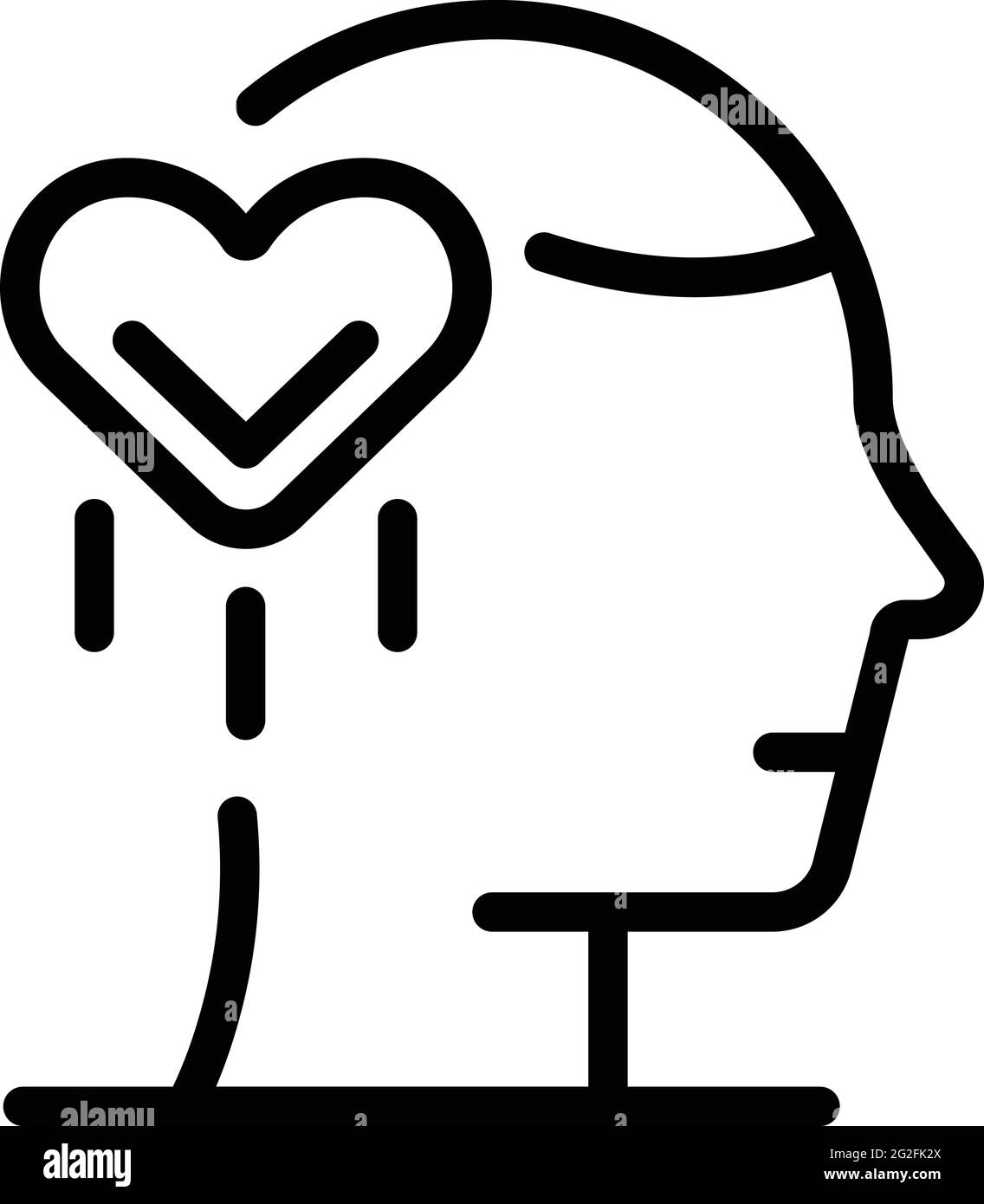 Person trust relationship icon. Outline Person trust relationship ...