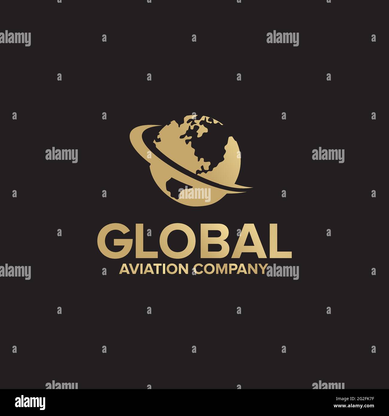 Global aviation logo design vector template Stock Vector Image & Art ...