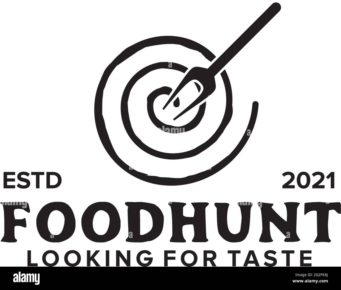 Food hunter logo icon Stock Vector Images - Alamy
