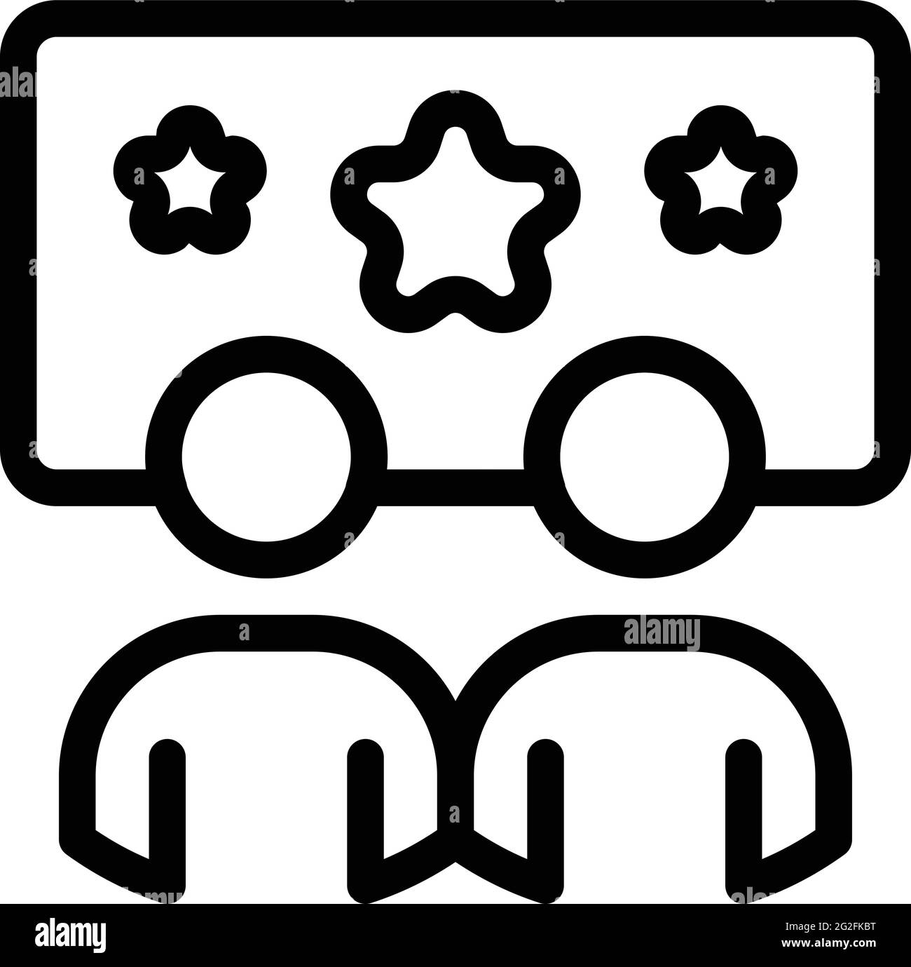 Colleague team icon. Outline Colleague team vector icon for web design ...