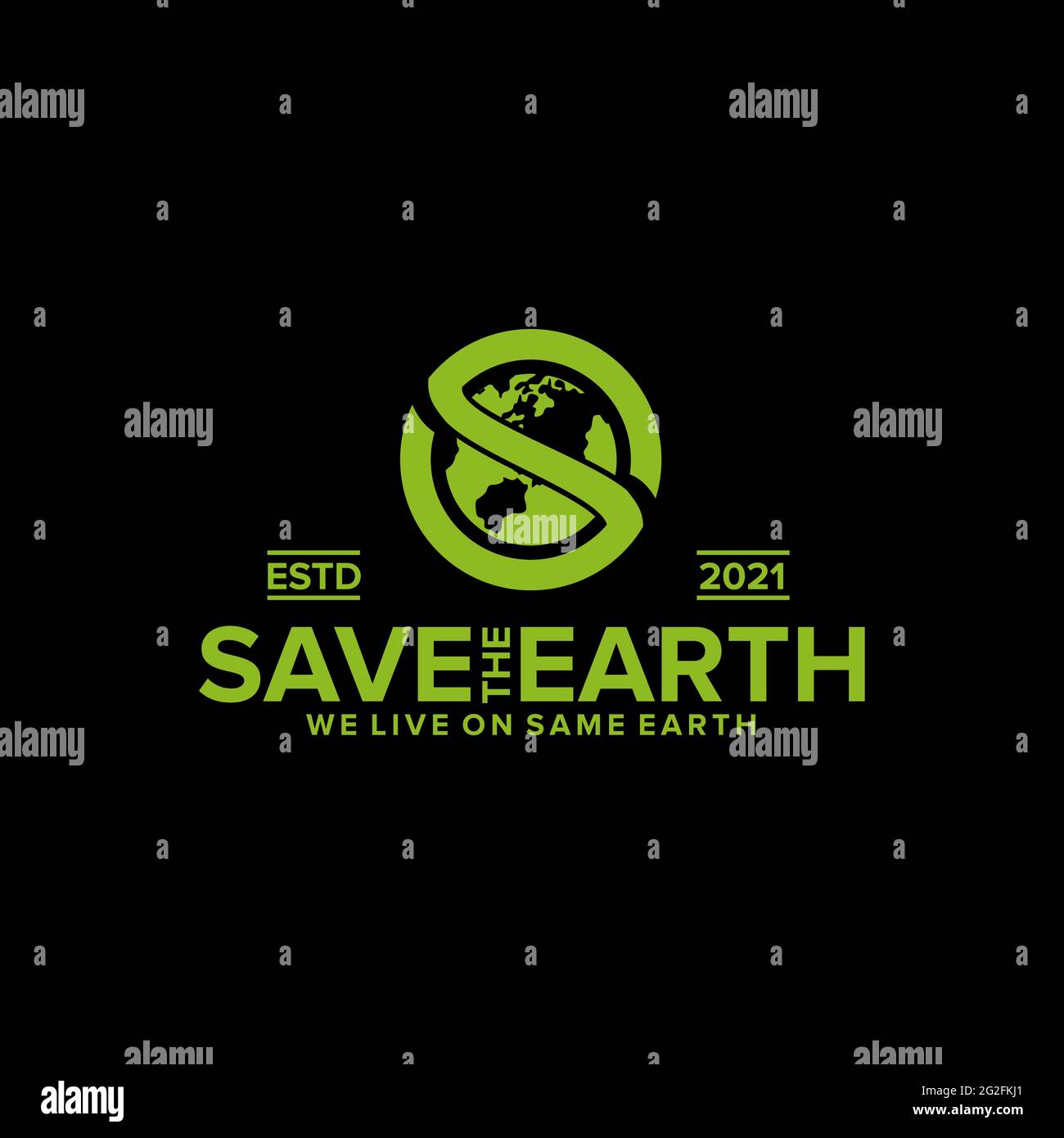 Save earth logo design vector template Stock Vector Image & Art - Alamy