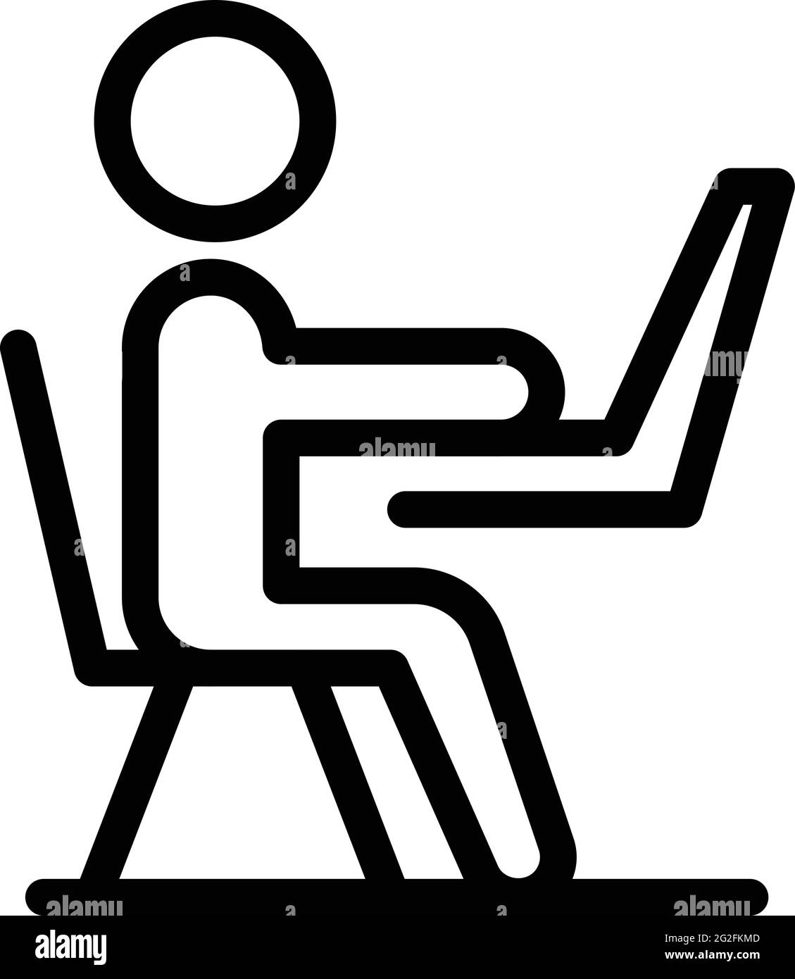 Colleague office working icon. Outline Colleague office working vector ...