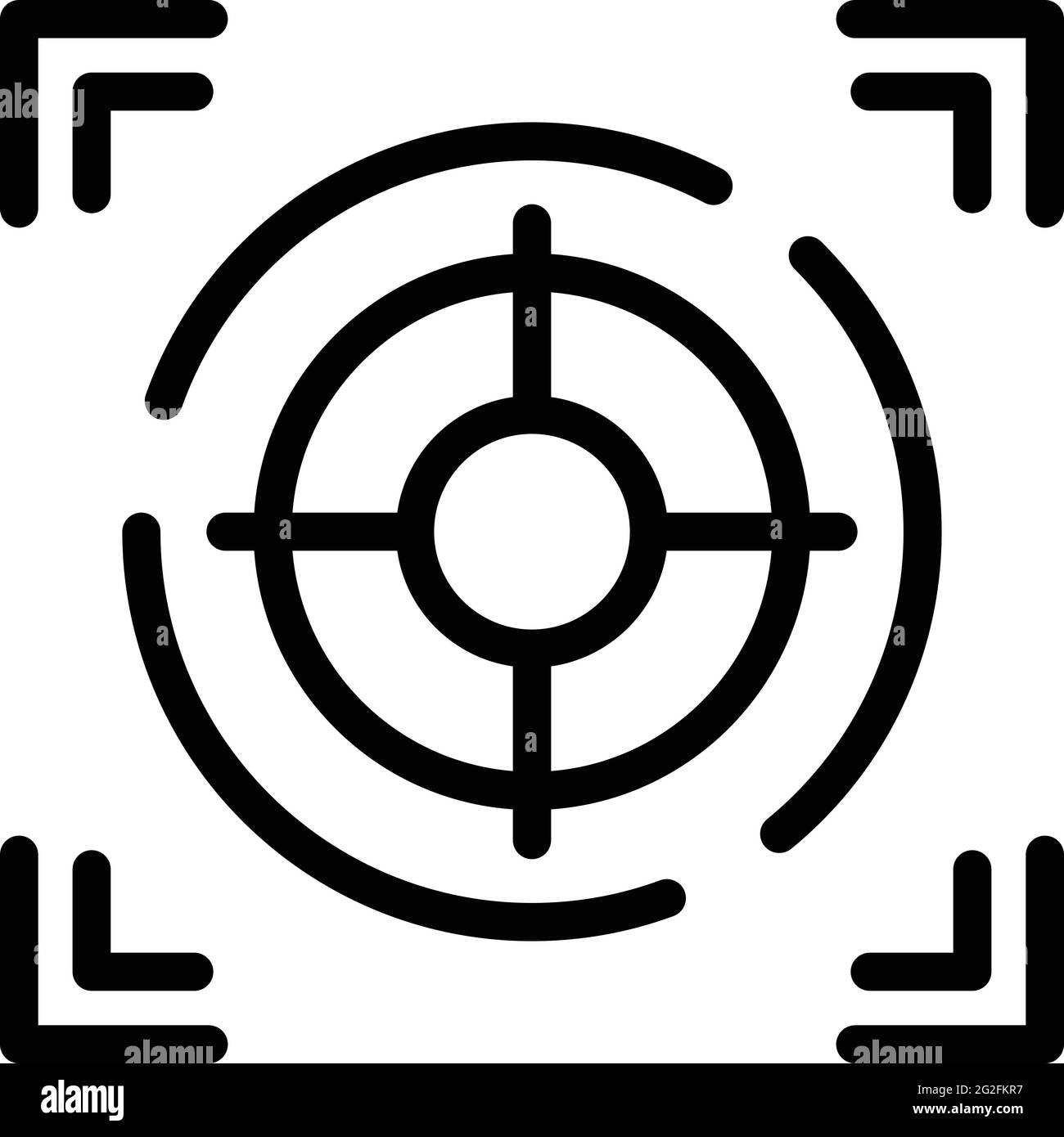 Relationship target icon. Outline Relationship target vector icon for ...