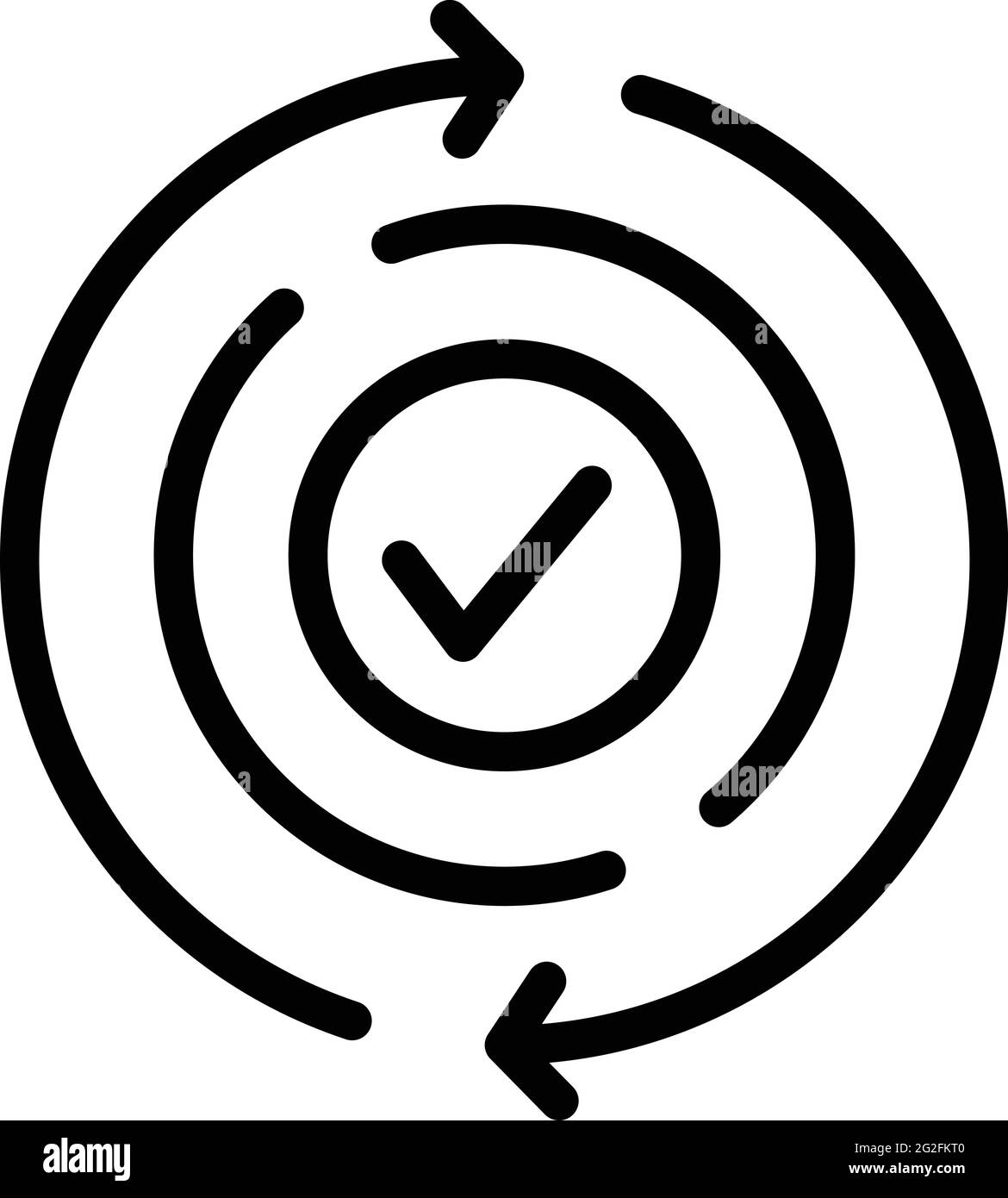 True trust relationship icon. Outline True trust relationship vector ...