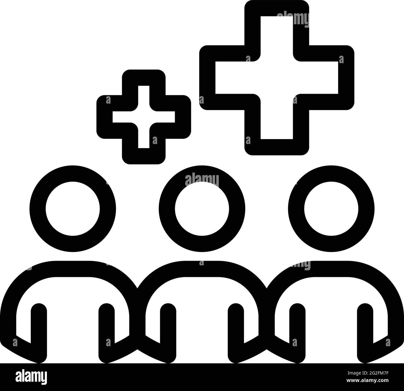 Colleague teamwork icon. Outline Colleague teamwork vector icon for web ...
