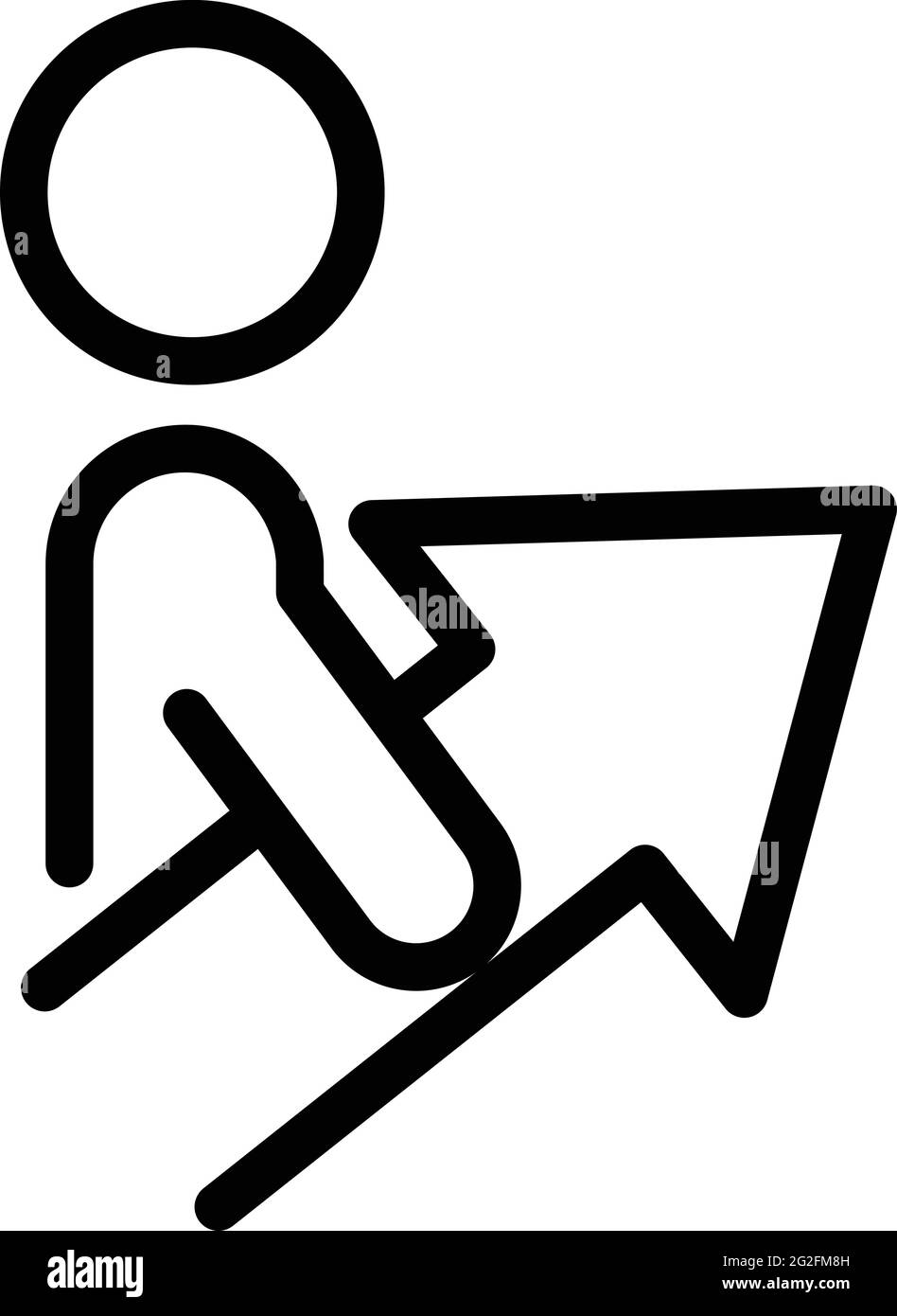 Freelancer icon. Outline Freelancer vector icon for web design isolated ...