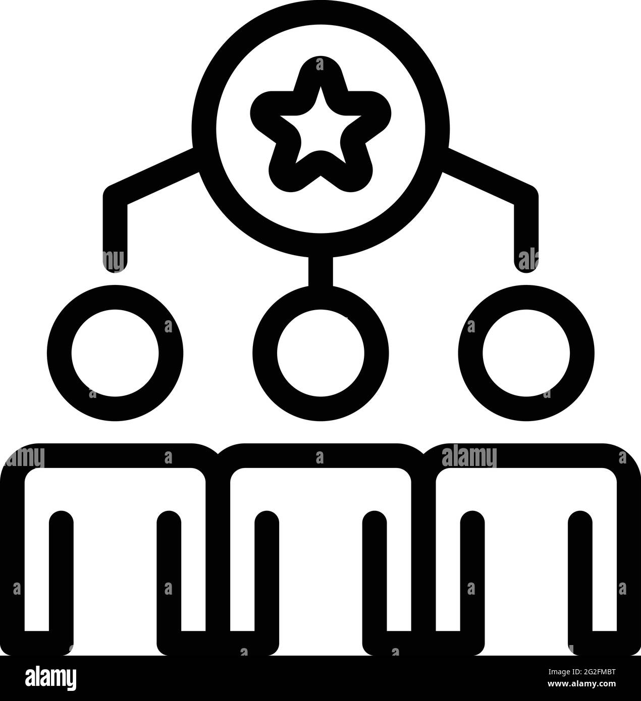 Colleague occupation icon. Outline Colleague occupation vector icon for ...