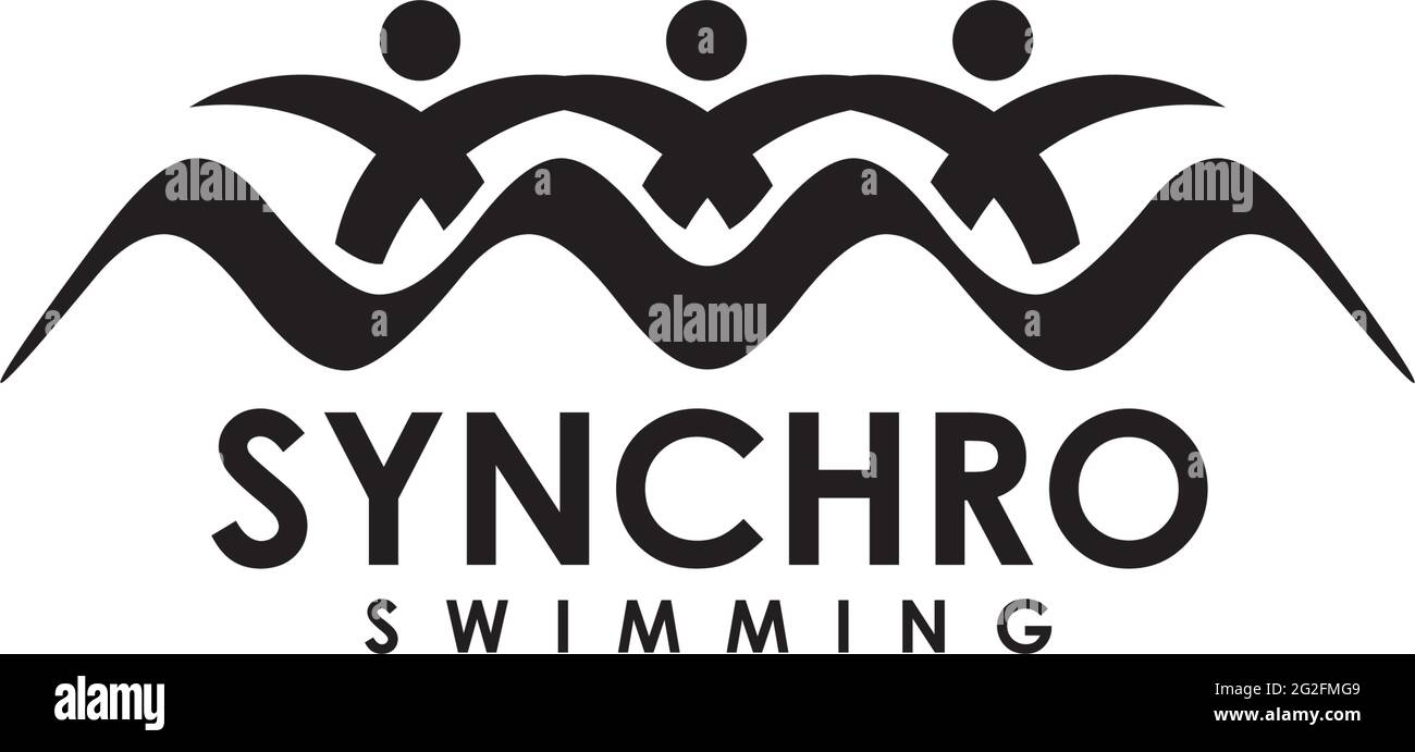 Synchro swimming Stock Vector Images - Alamy
