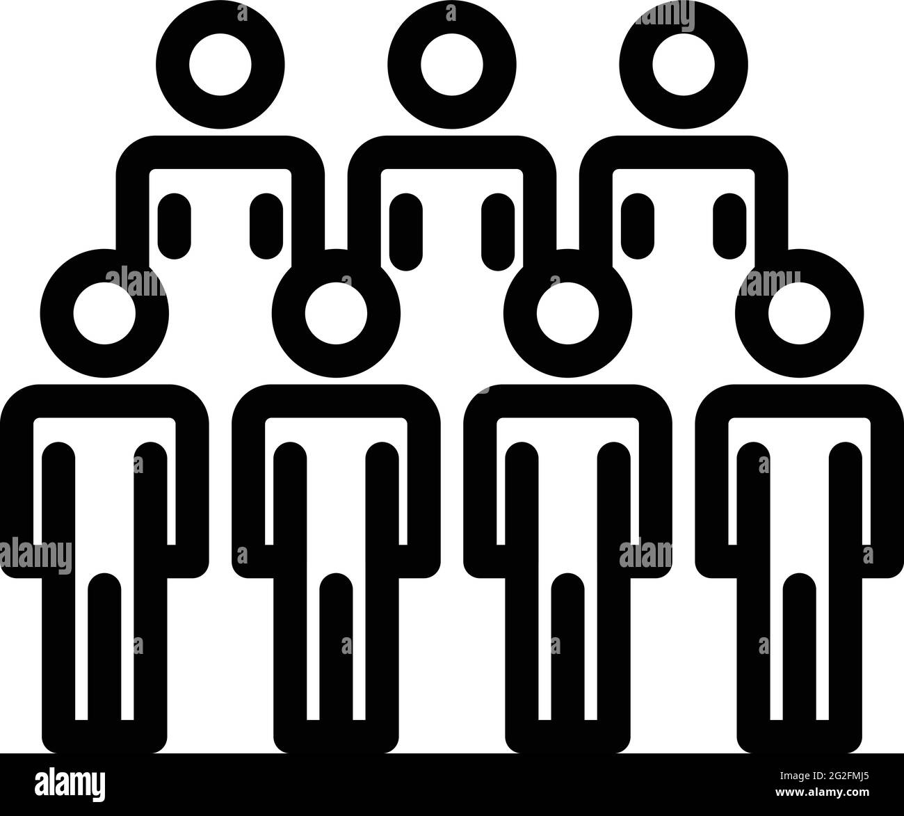 Colleague friends group icon. Outline Colleague friends group vector ...