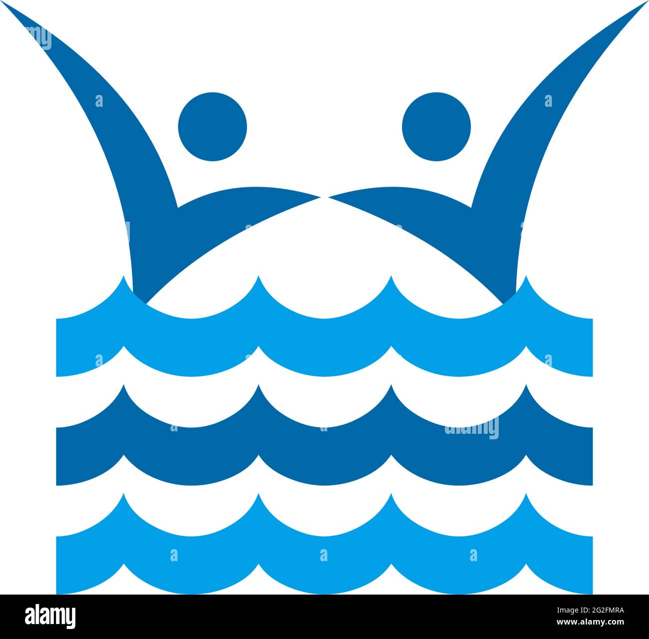 Teamwork sport diving Stock Vector Images - Alamy