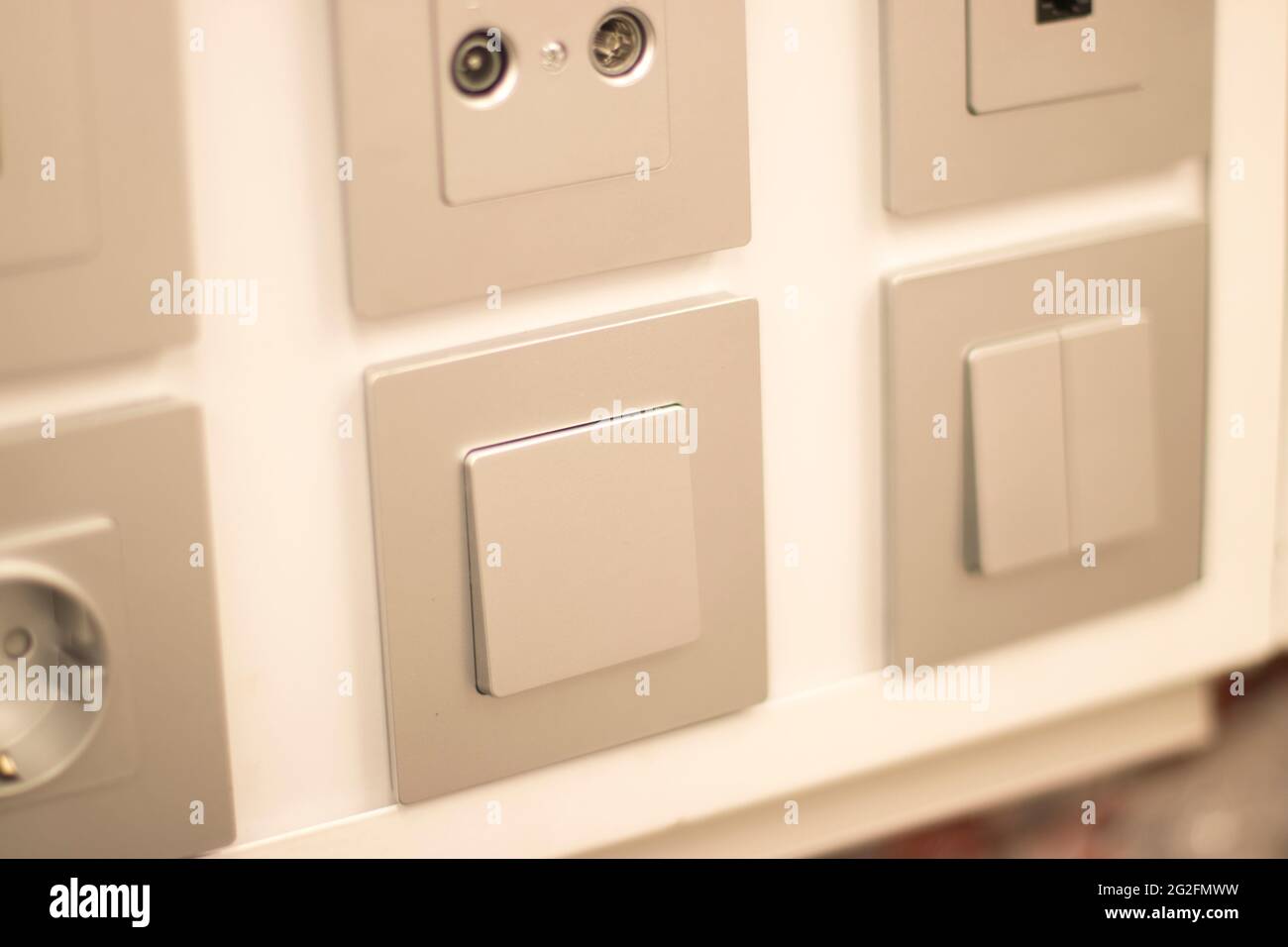 Store socket and switch display of productrs on sale on wall ...